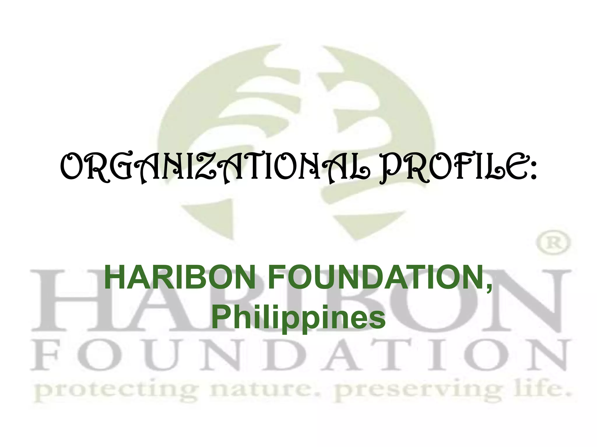 Haribon foundation | PPTX