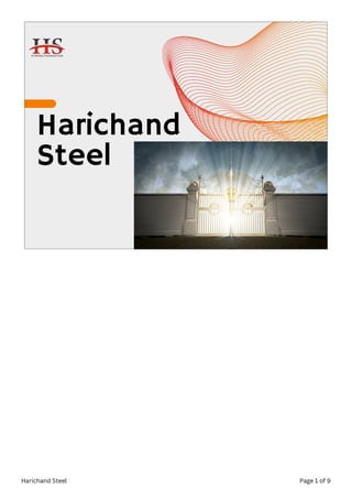 Harichand Steel Gate manufacturer since 2004 | PDF