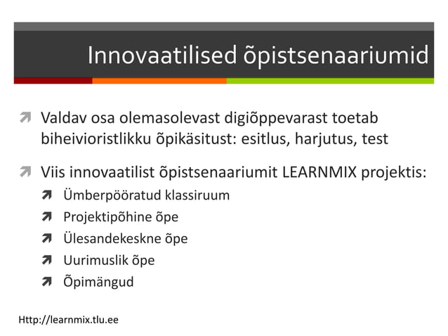 Digitaalse õppevara pilve kontseptsioon | PPTX