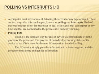 IO SYSTEM AND CASE STUDY STRUCTURE | PPT