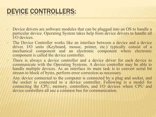 IO SYSTEM AND CASE STUDY STRUCTURE | PPT