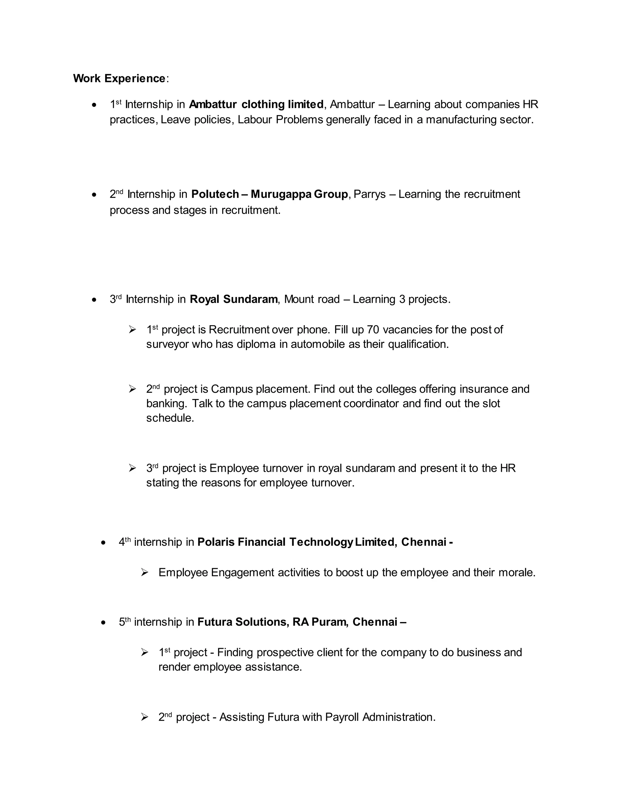 Hariharan resume | DOCX