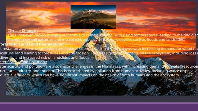 Sustaining himalayas class 9 powerpoint.pptx | Environment | Science