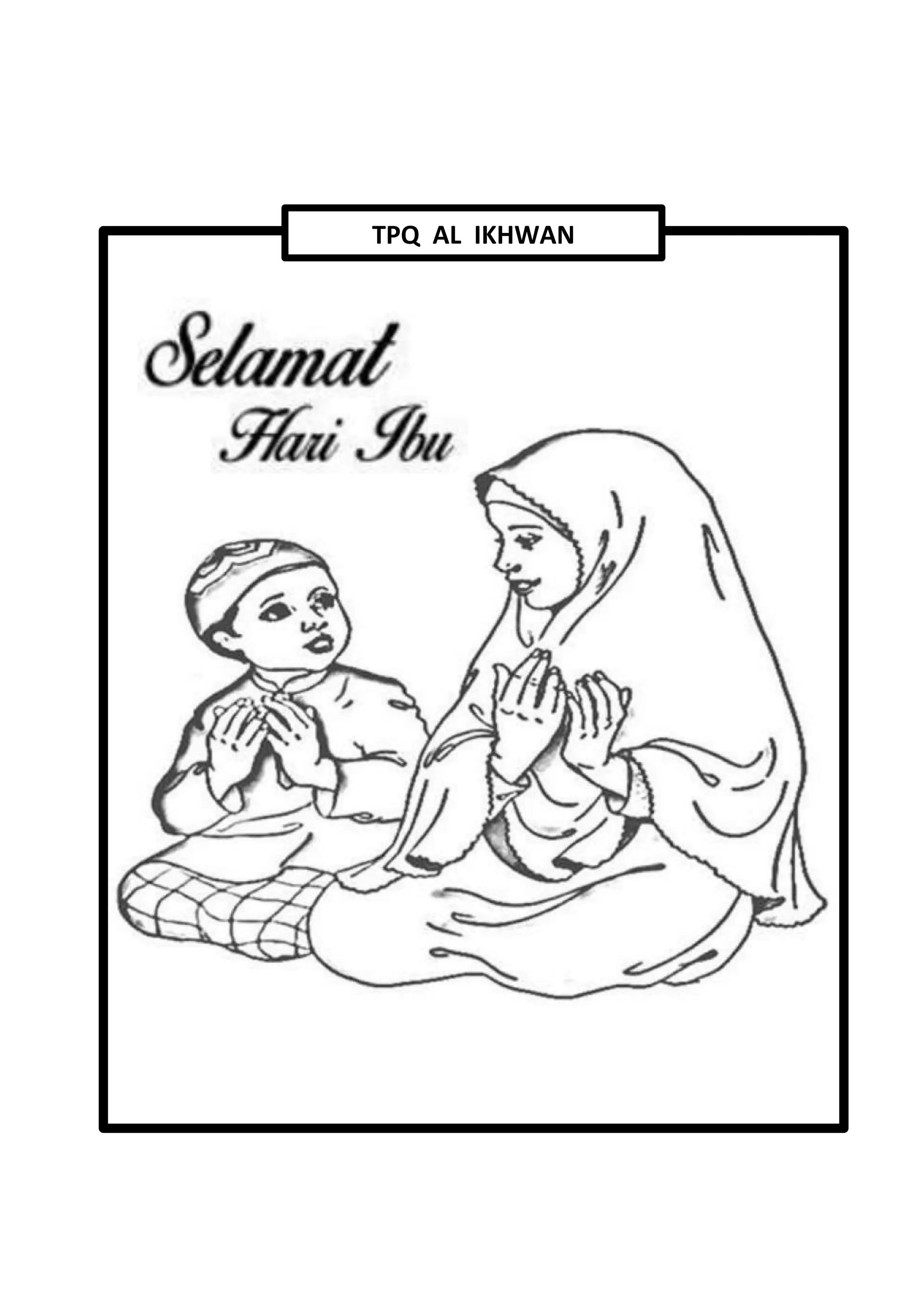 Hari Ibu Mewarnai untuk usia SD, TK dan PAUD | DOCX