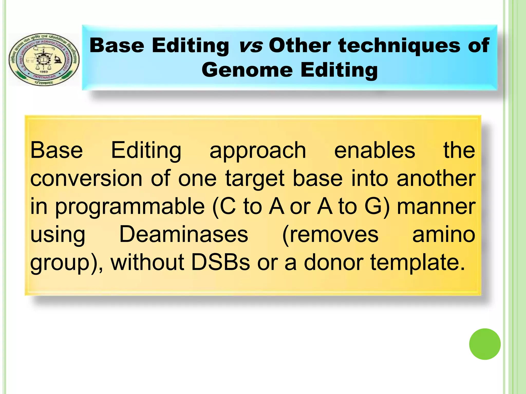 Base Editing in Crops: Current Advances, Limitations and Future ...