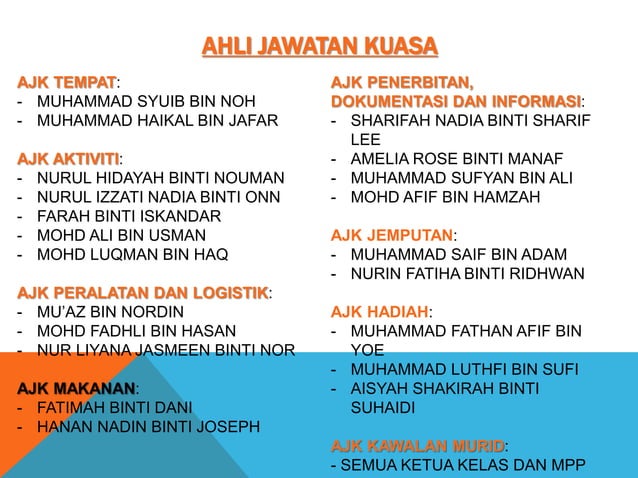 TUGASAN 1(C) : PERISIAN PERSEMBAHAN (MICROSOFT POWER POINT) | PPT