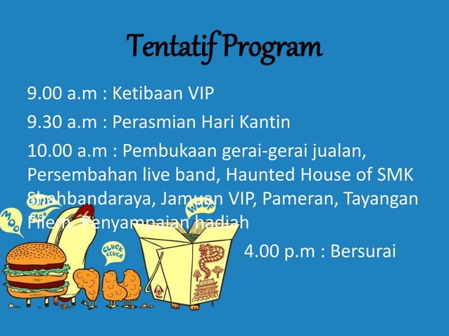 Hari kantin sekolah menengah kebangsaan shahbandaraya | PPTX