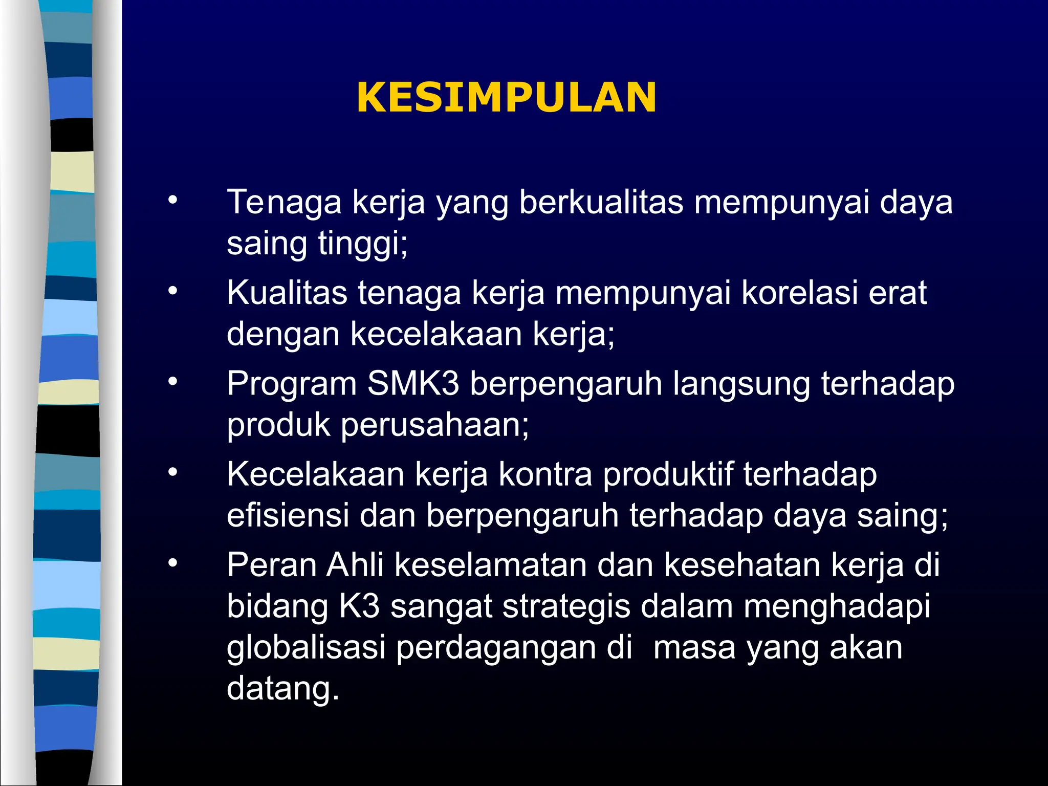 Materi Kebijakan K3 Nasional Sertifikasi Ahli K3 Umum Kemenaker RI | PPT