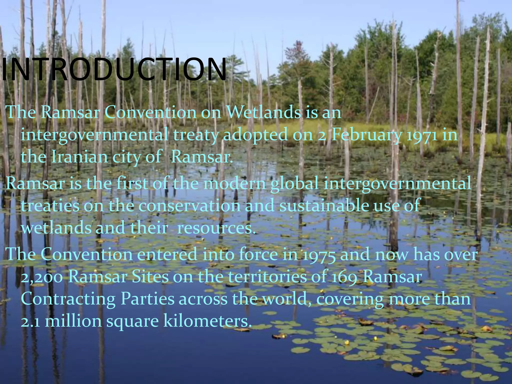 ramsar convention on wetland | PPTX