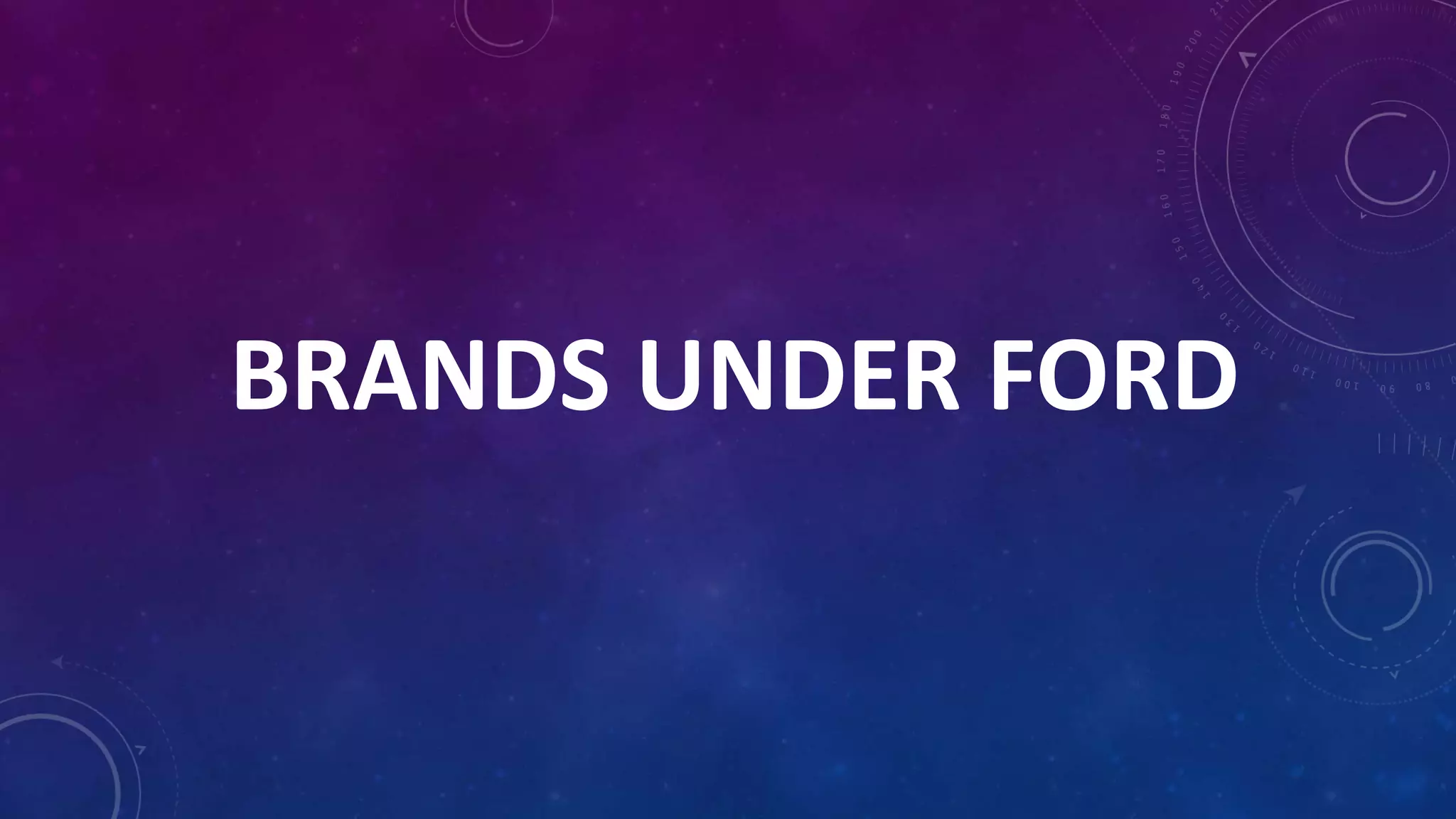 FORD company presentation | PPTX