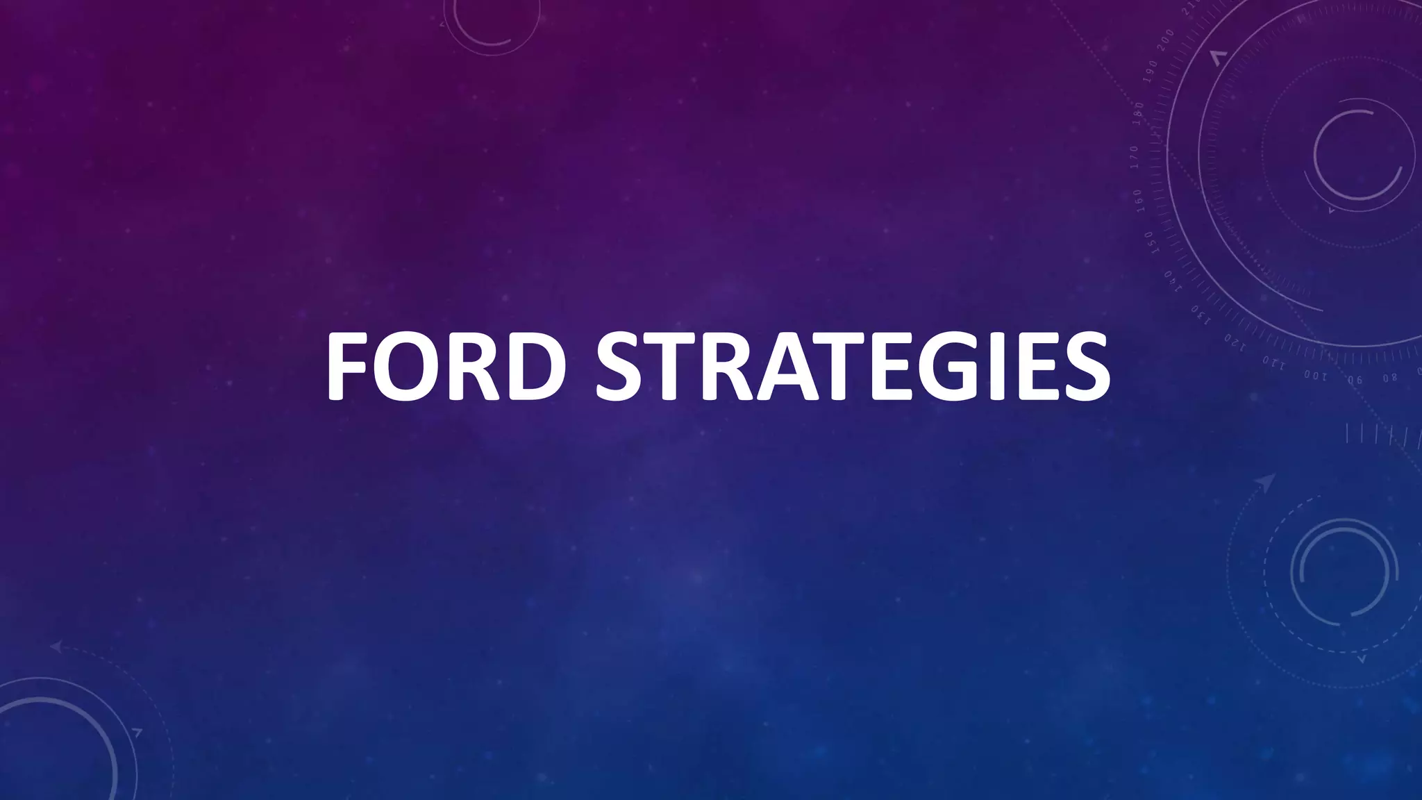 FORD company presentation | PPTX