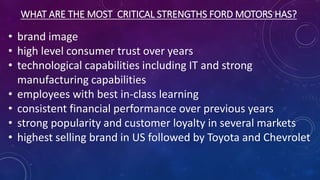 FORD company presentation | PPTX
