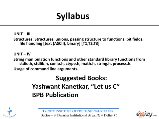 Introduction to Programming Language using C | PPT