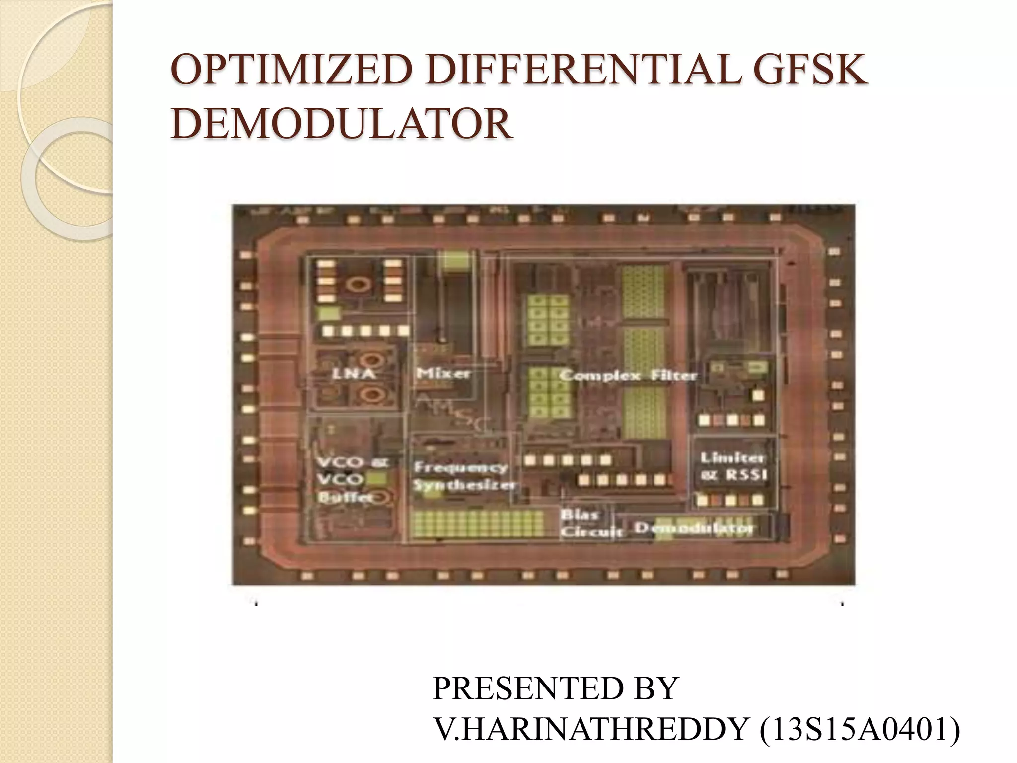 GFSK DEMODULATOR | PPTX