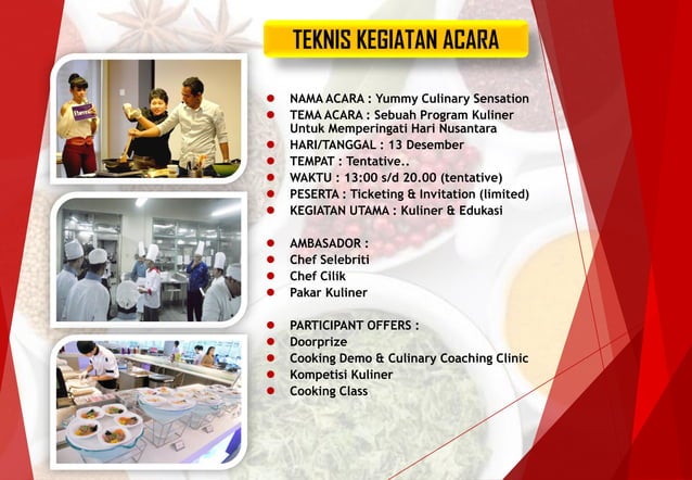 Contoh Proposal Event Kegiatan Acara Kuliner | PDF