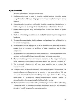 MICROENCAPSULATION PROJECT | PDF