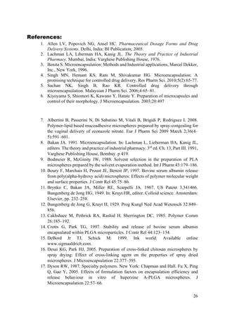 MICROENCAPSULATION PROJECT | PDF