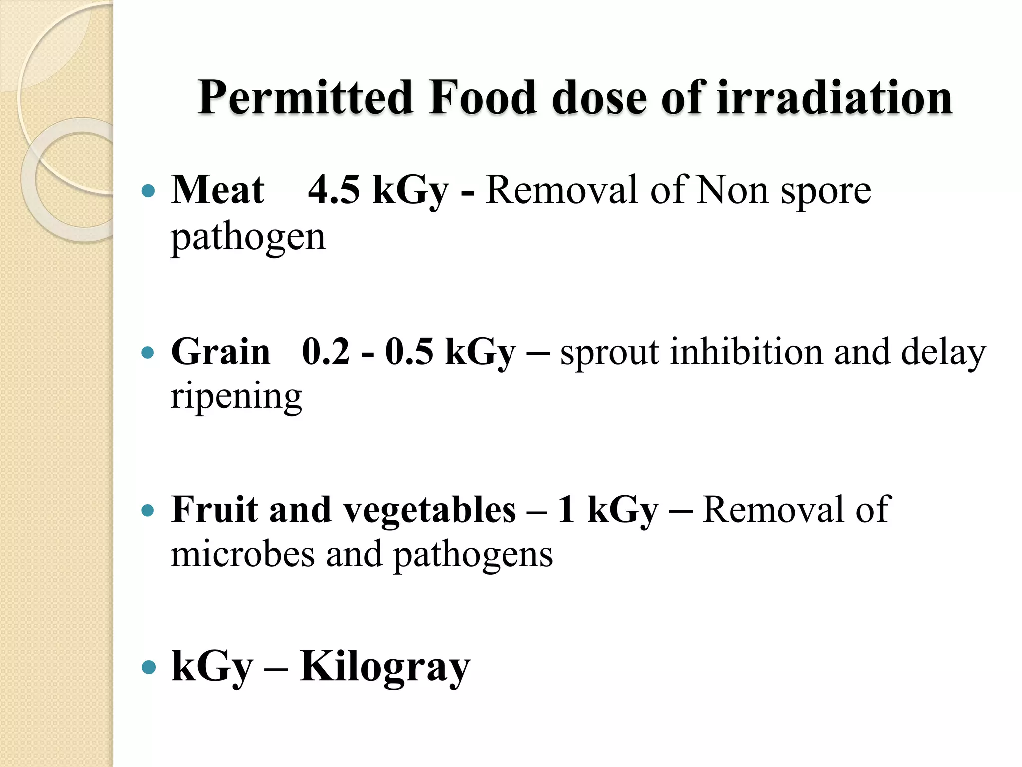 Food preservation by irradiation | PPTX