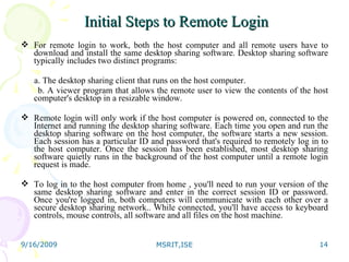 Remote Login | PPT