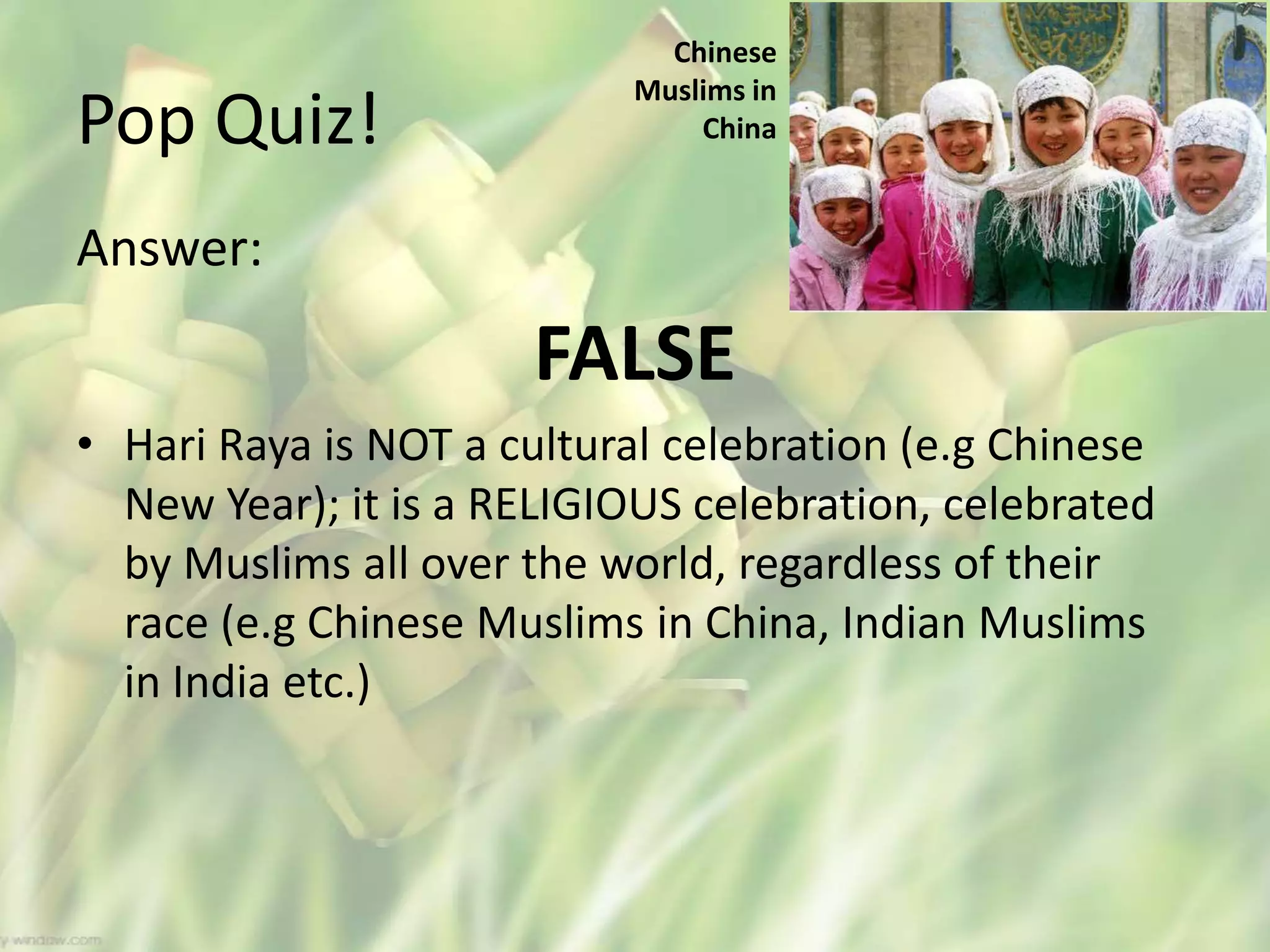 Hari raya class presentation | PPTX