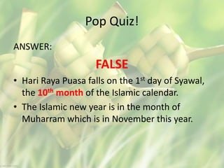 Hari raya class presentation | PPTX