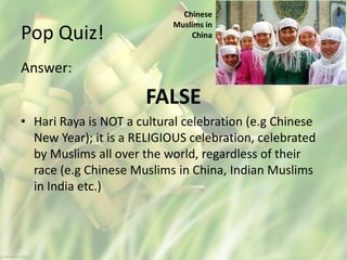 Hari raya class presentation | PPTX