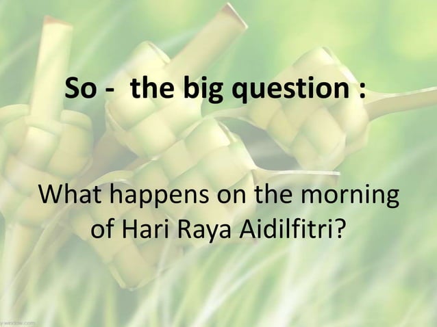 Hari raya class presentation | PPTX