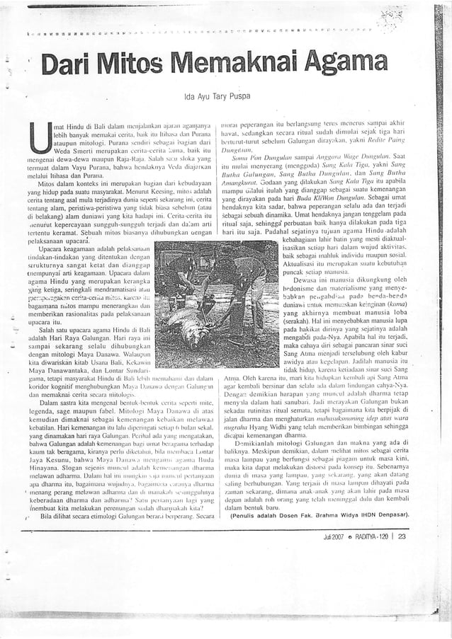 Hari raya hindu mitologi vs itihasa | PDF