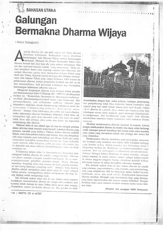 Hari raya hindu mitologi vs itihasa | PDF