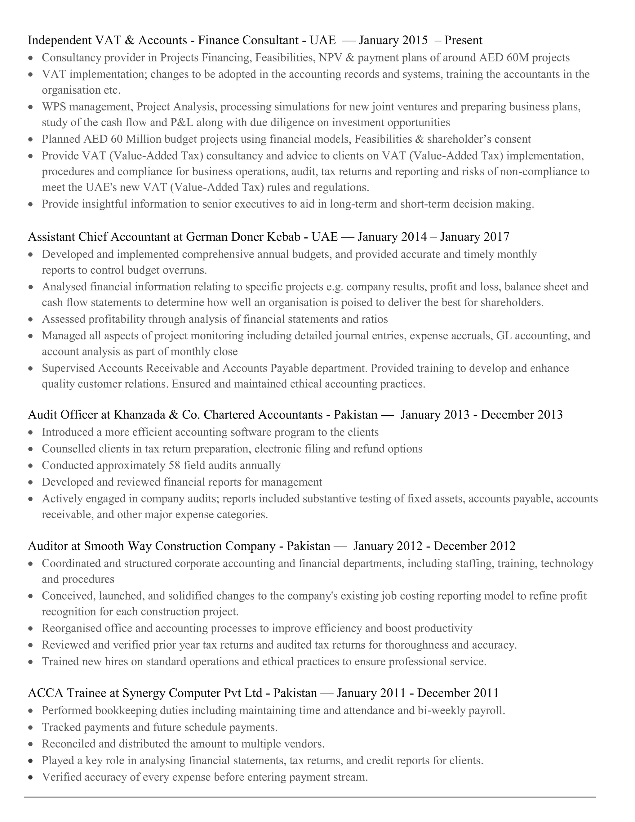 Haris Arif - ACCA Versatile Chartered Accountant on the Hunt to Help ...