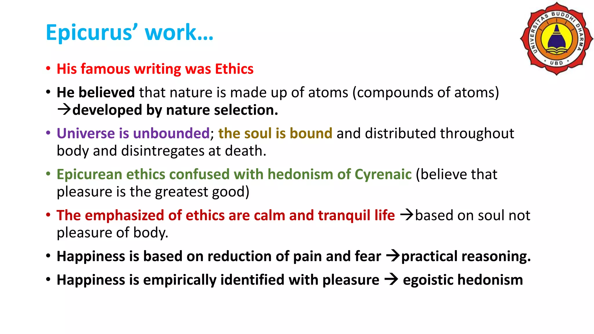 Harisa epicurus | PPTX