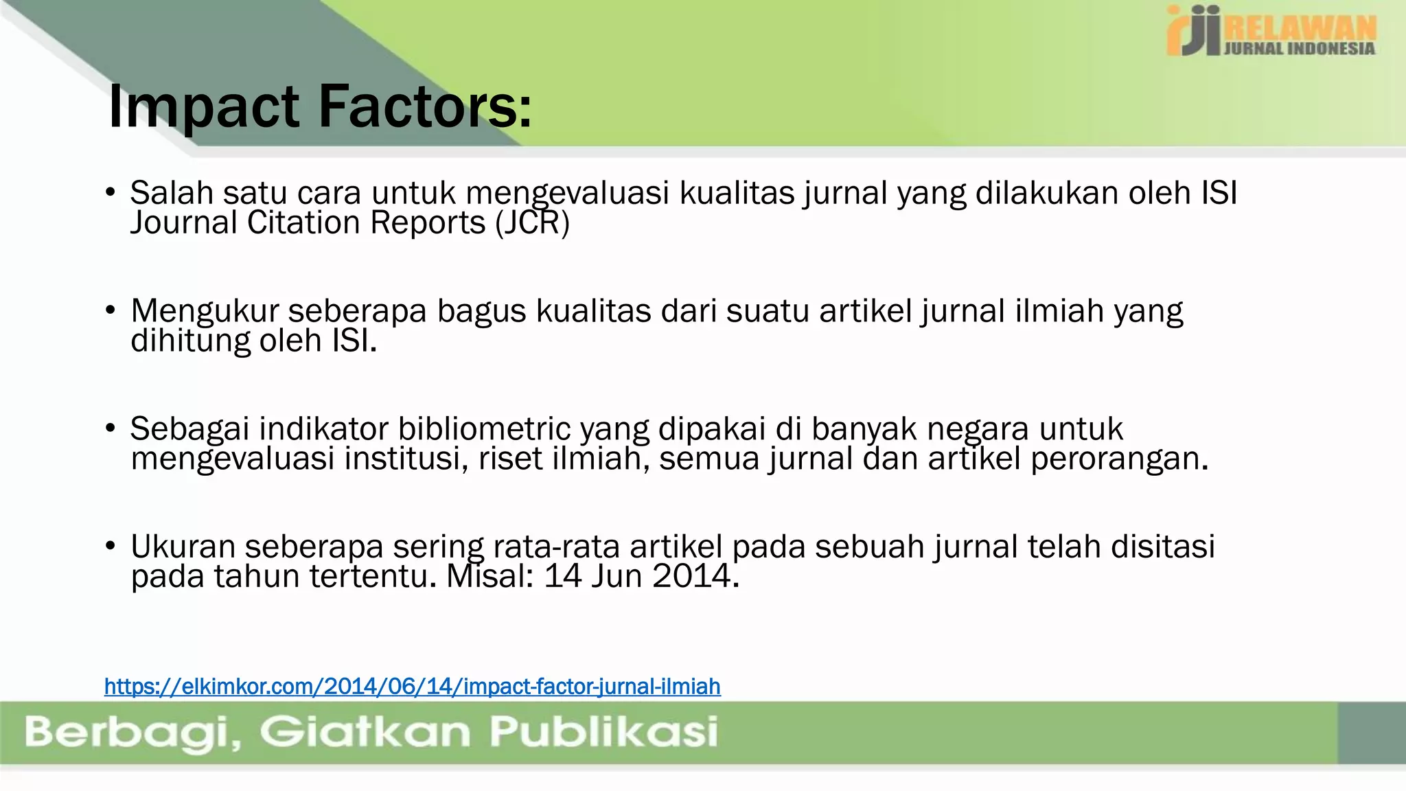 Penulisan Artikel Jurnal Ilmiah yang Efektif | PDF