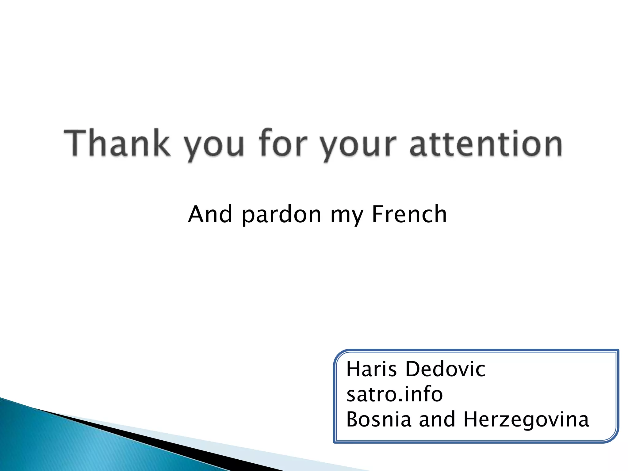 Fighting Bad Traditions through Satire by Haris Dedovic | PPTX