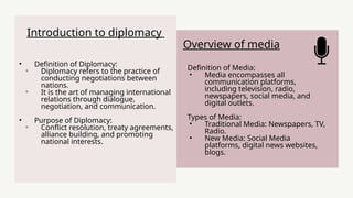 ROLE OF PRESS MEDIA IN DIPLOMACY 1 2.pptx