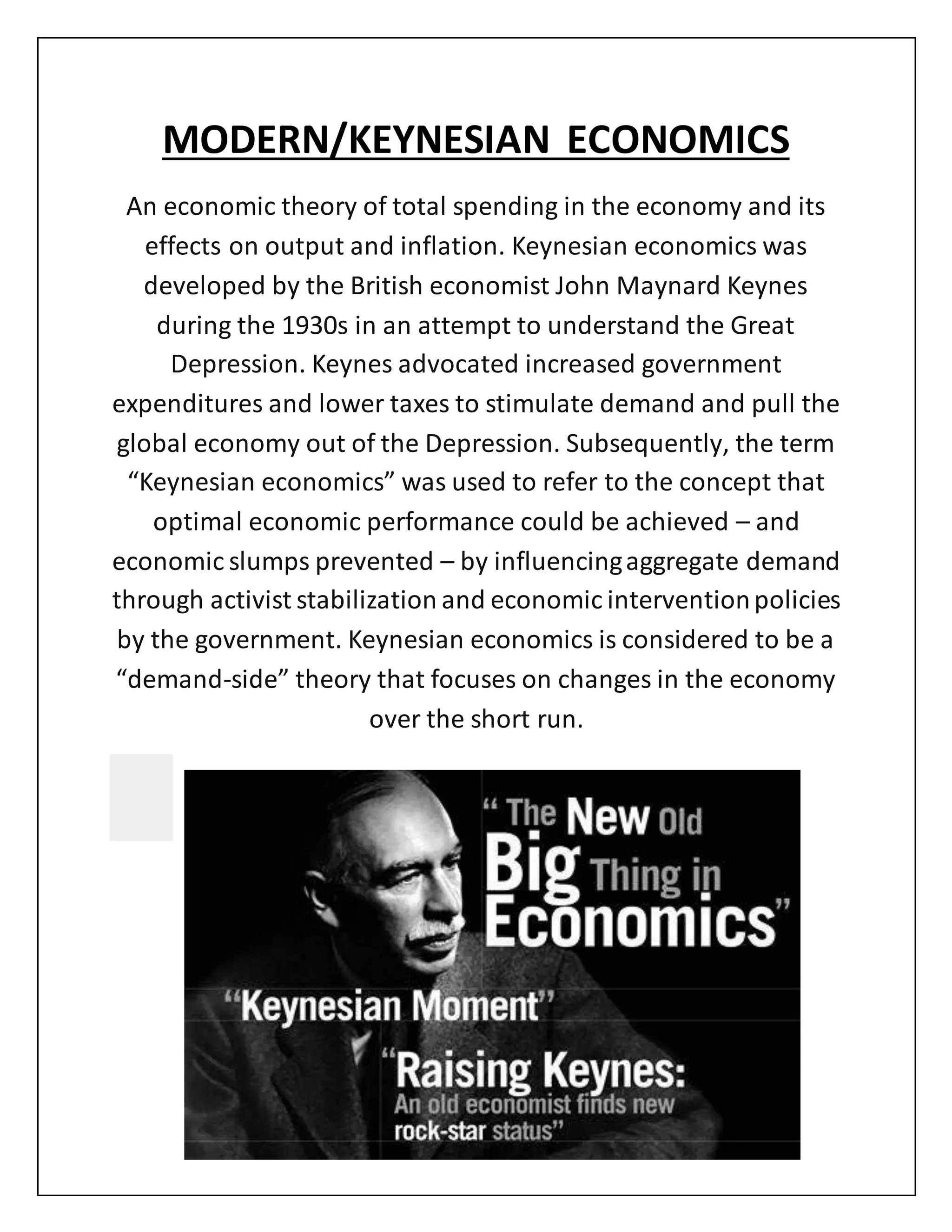 classical vs keynesian economics | PDF