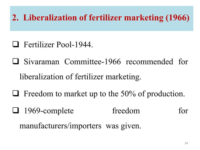 Fertilizer policies and pricing of NPK in India | PPTX