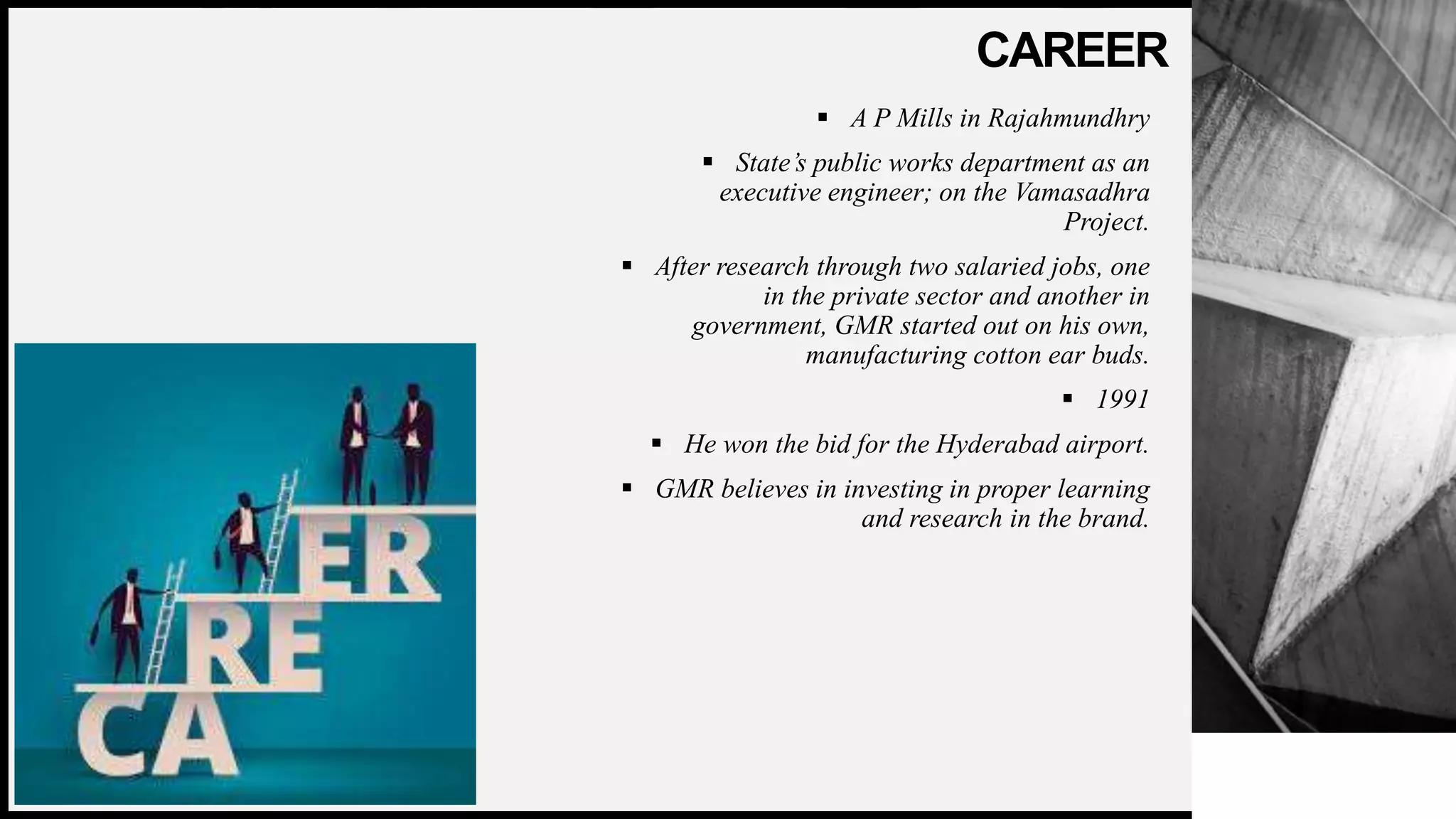 GRANDHI MALLIKARJUNA RAO (GMR) GROUP | PPT