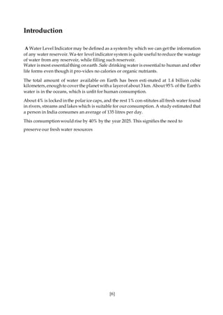 water level indicator with alerm | DOCX