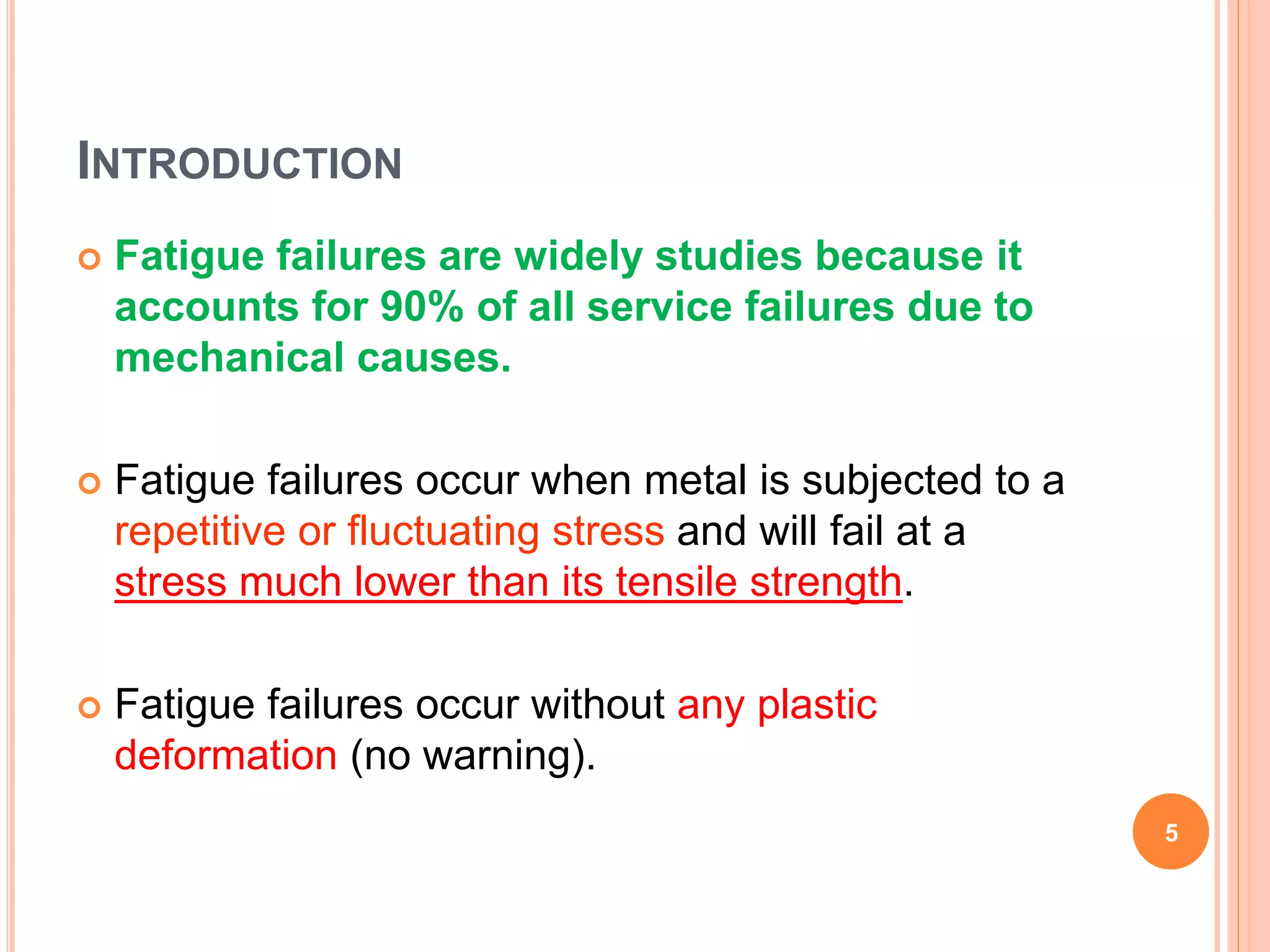 Fatigue of metals | PPTX