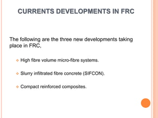 Fibre Reinforced Concrete | PPT