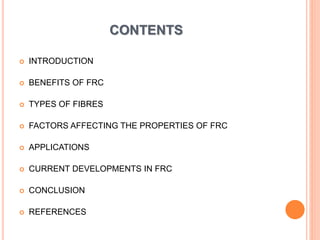Fibre Reinforced Concrete | PPT