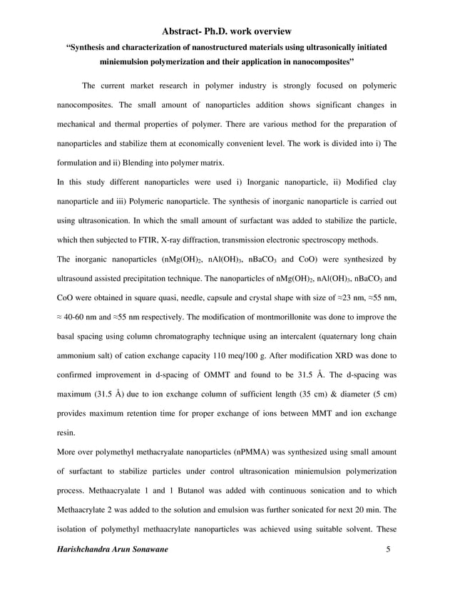 Harish sonawane | PDF | Chemistry | Science