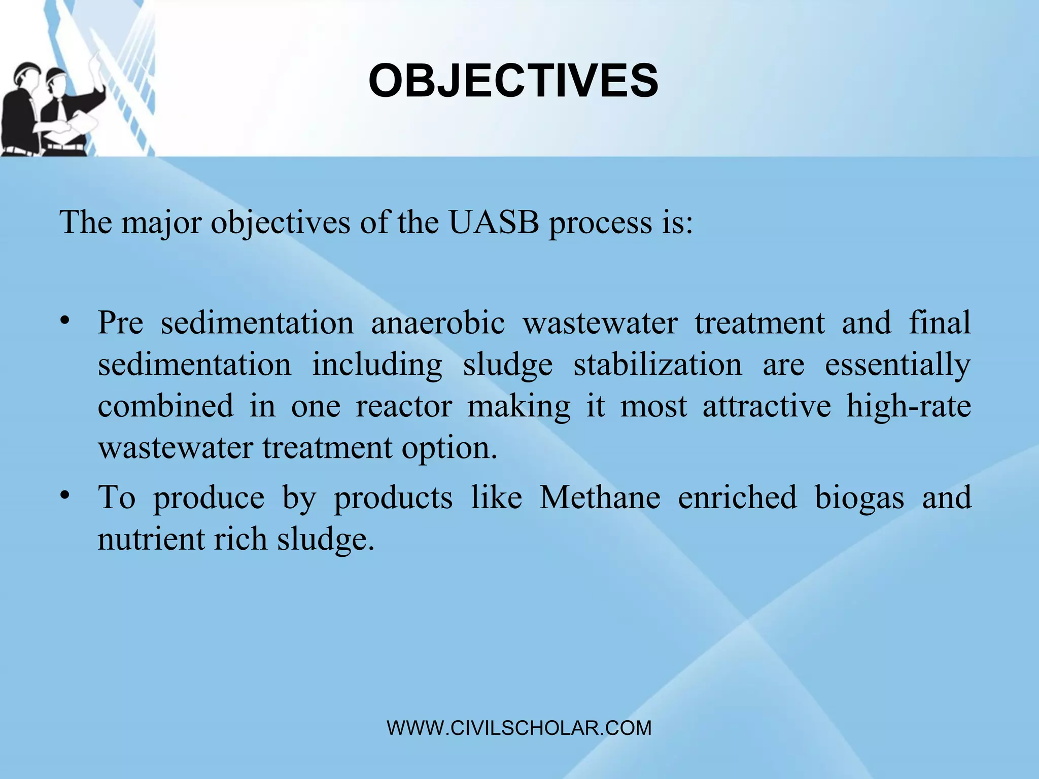 Upflow Anaerobic Sludge Blanket (UASB) Treatment of Sewage | PPT