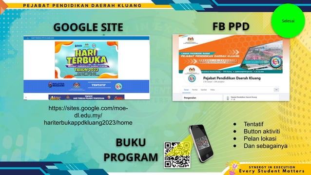 Hari Terbuka PPD Kluang 2023 sebagai contoh | PPT