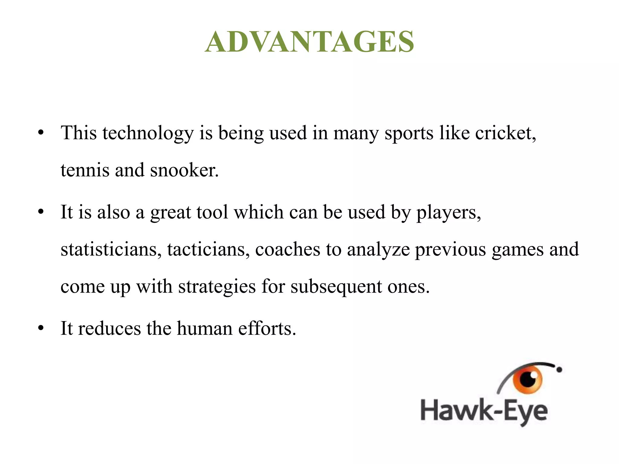 Hawk Eye Technology ppt | PPTX