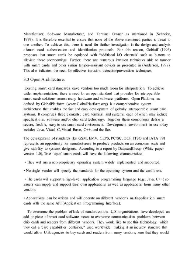 Abstract Smart Card Technology Docx Internet Computing