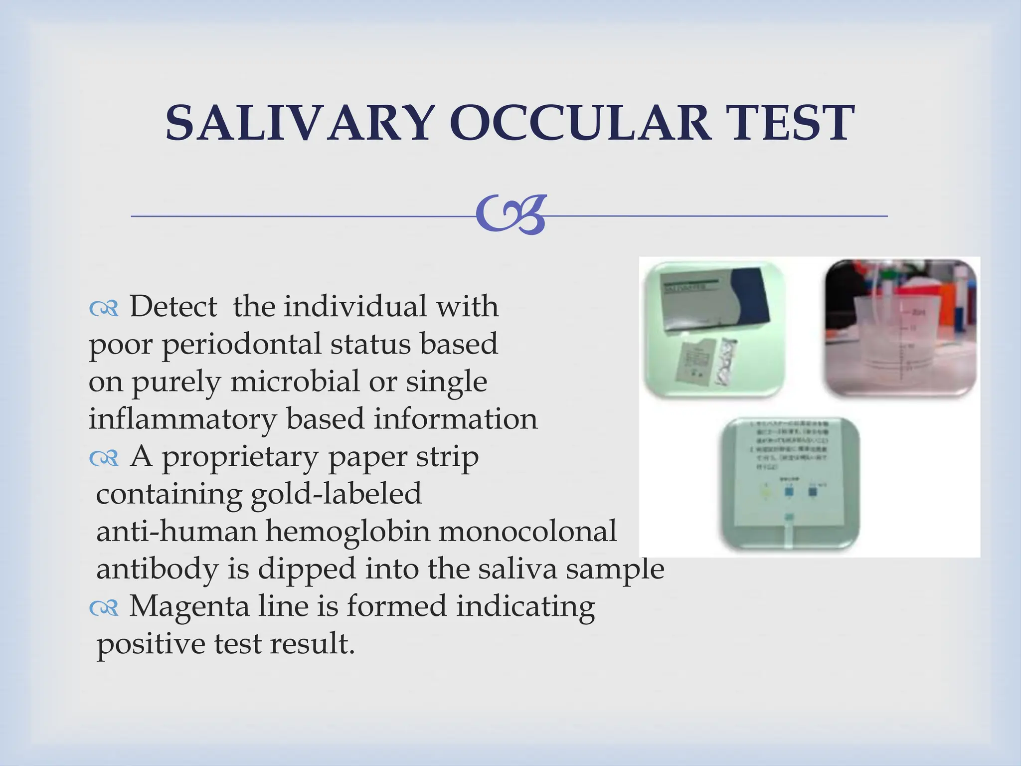 saliva as a biomarkers in periodontics | PPTX