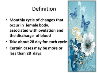 menstrual cycle | PPTX