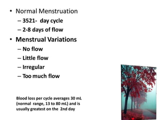 menstrual cycle | PPTX