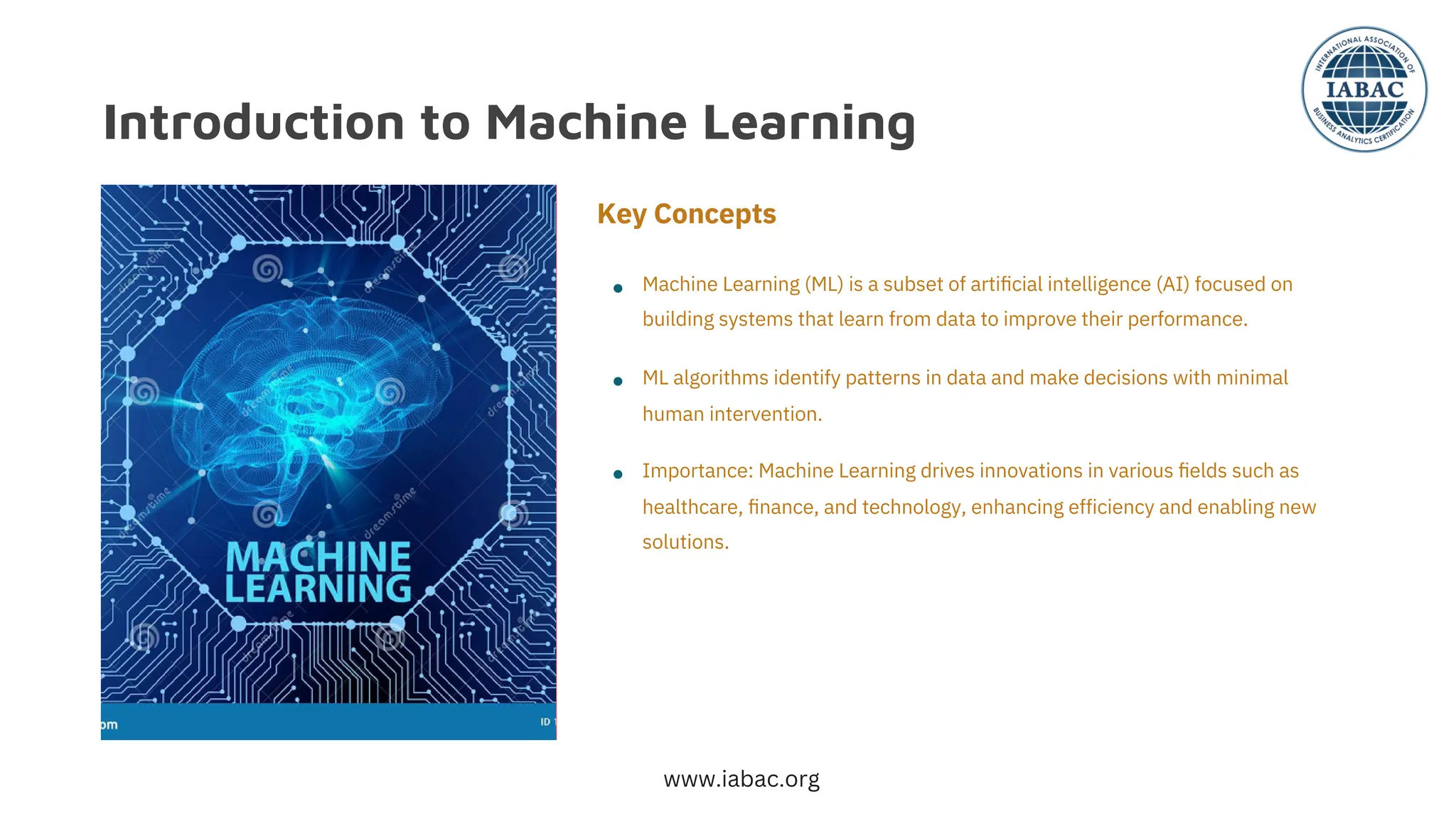 Fundamentals of Machine Learning | IABAC | PPT